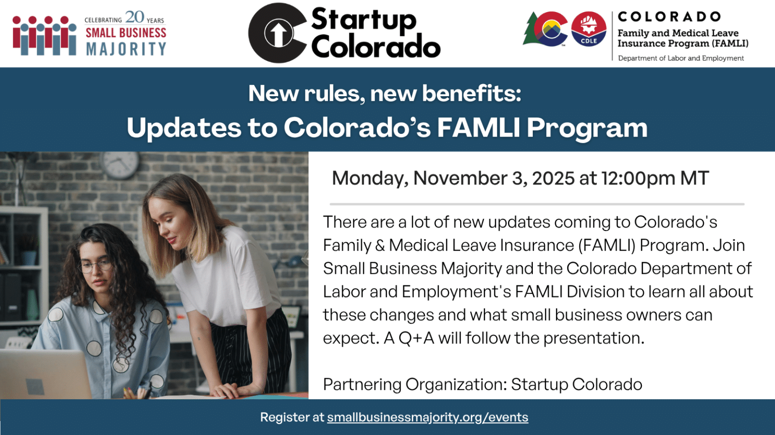New rules, new benefits: Updates to Colorado's FAMLI Program - Startup ...