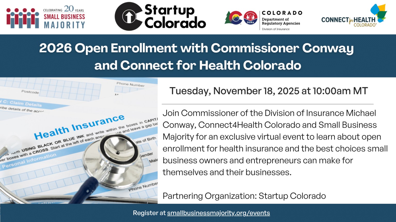 2026 Open Enrollment with Commissioner Conway and Connect for Health ...